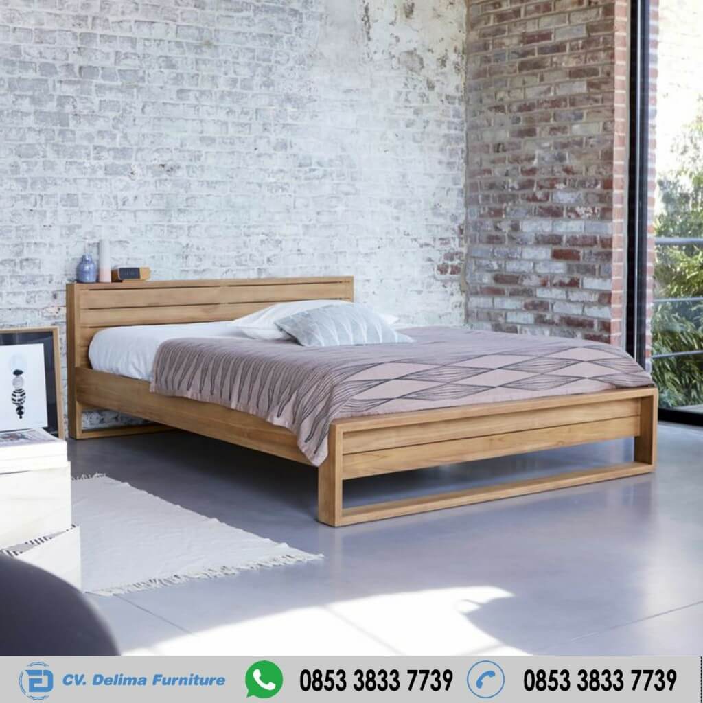 Jual Tempat Tidur Kayu Jati Jepara Wooden Bed Harga Murah