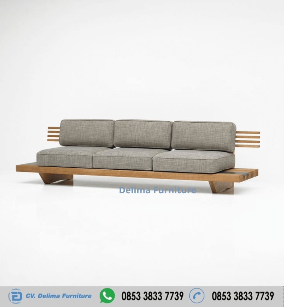 Bangku Bench Panjang Model Sofa Modern Firniture Jati Jepara