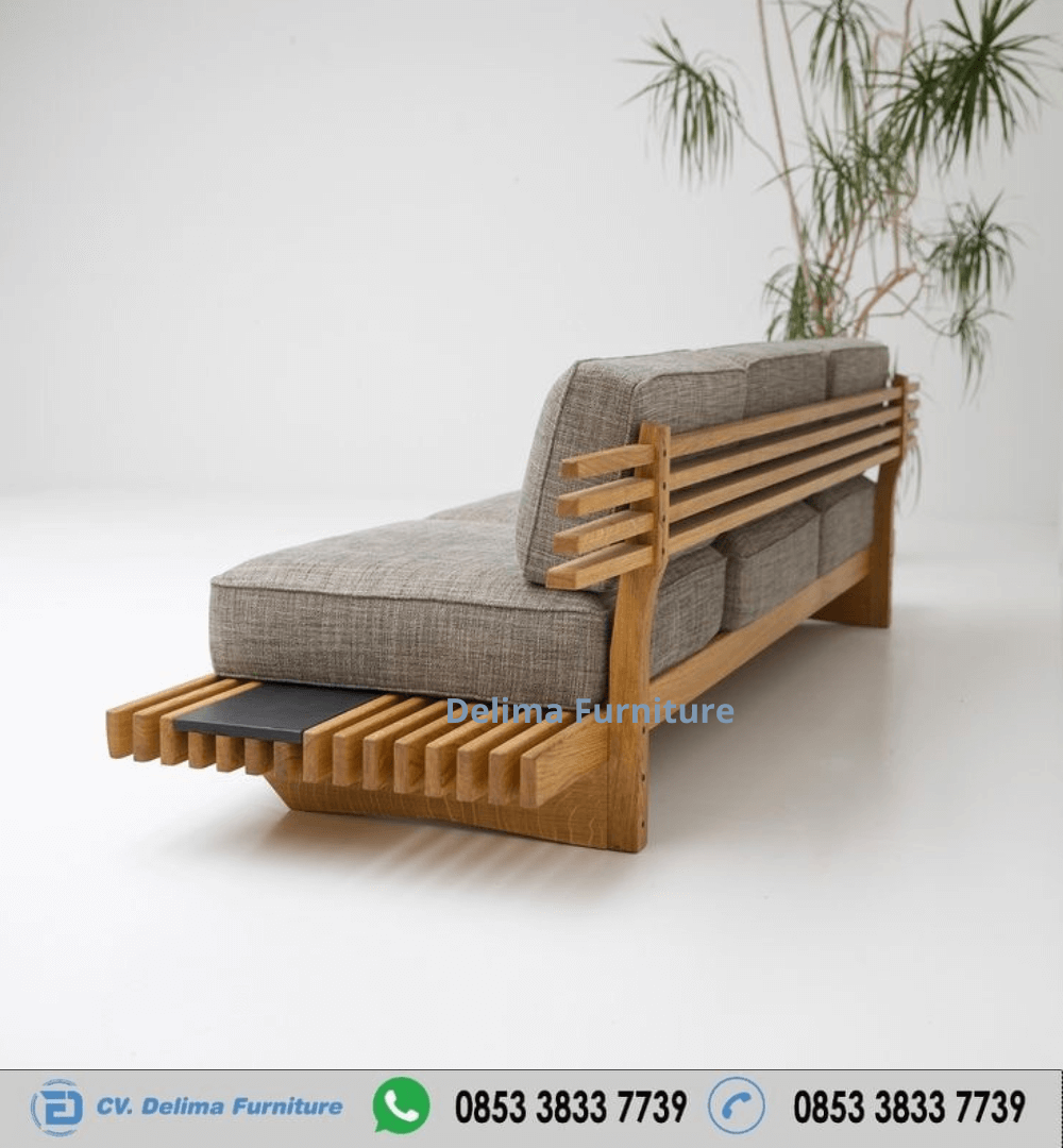 Bangku Bench Panjang Model Sofa Modern Firniture Jati Jepara